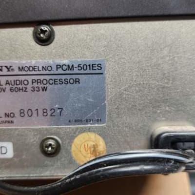 Sony PCM-501ES Digital Audio Processor - Black | Reverb