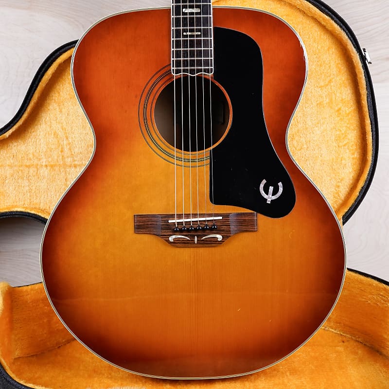 Epiphone FT-570 MIJ 1970's Sheraton Sunburst Vintage Made | Reverb UK