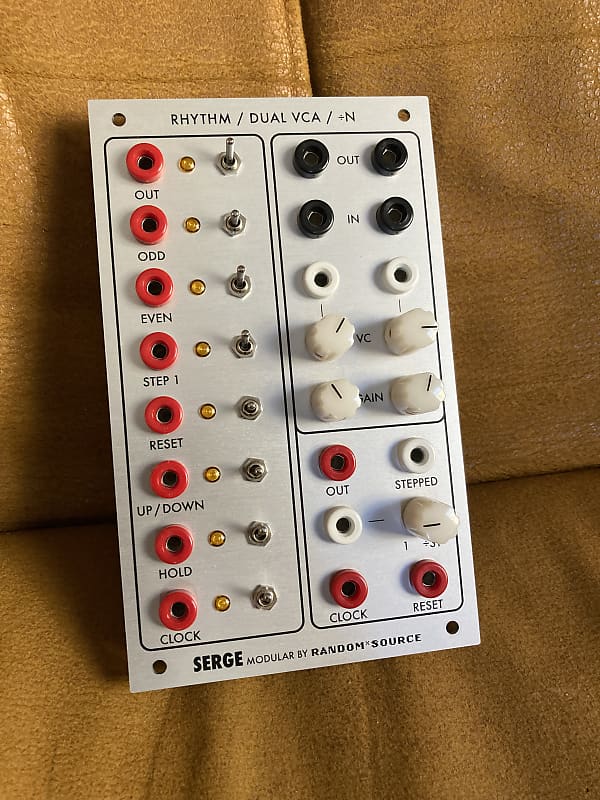Random Source Rhythm / Dual VCA / ÷N - Serge Modular 4U | Reverb