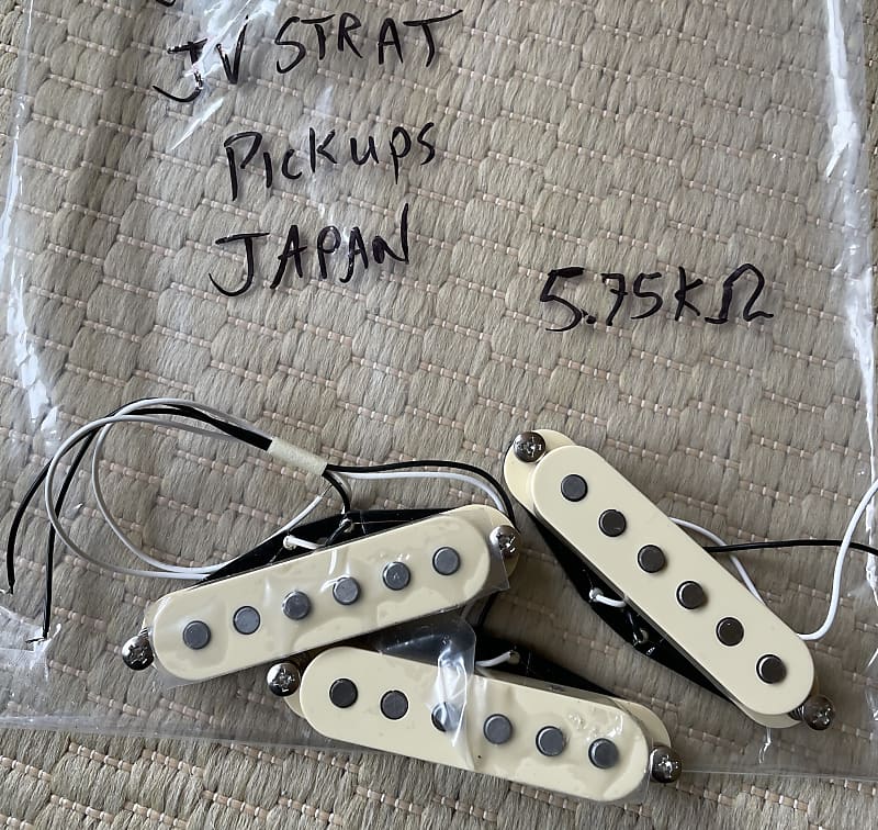 Fender JV Stratocaster Pickup Set of 3 2020 - Aged White | Reverb