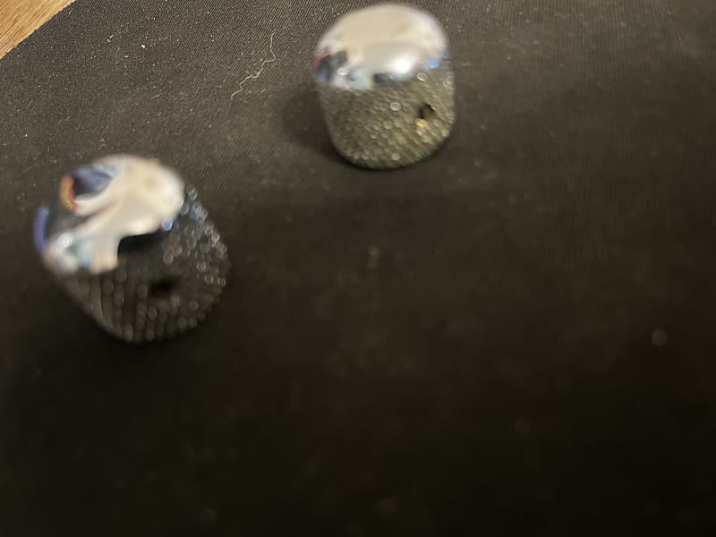 Fender Telecaster Domed knob set 1953 Nickel/Chrome | Reverb