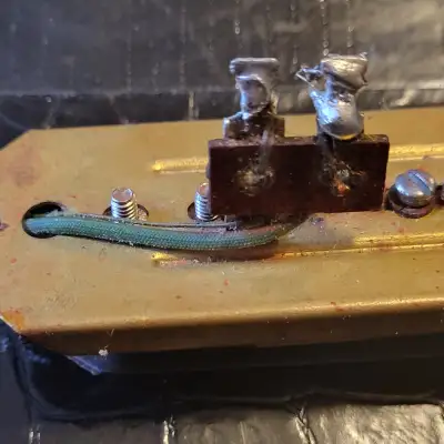 Vintage 1950's Guild Franz P90 Guitar Pickup Set with cream | Reverb