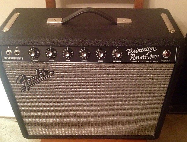 Fender '65 Princeton Reverb Reissue 2012 Black & Silver | Reverb
