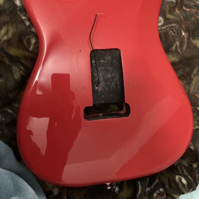 Unknown Stratocaster body 2020s - Red | Reverb