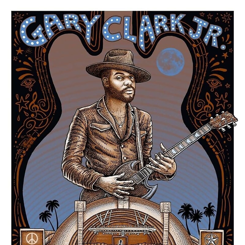 Gary Clark Jr. 2019 Original Concert Poster at the Hollywood | Reverb