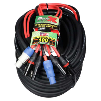 ProX XC-PWC14-DXLR100 100FT Jumper Power Connection With Dual | Reverb