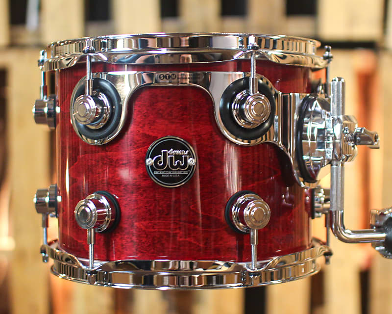 DW Performance Cherry Stain Rack Tom - 8x10 | Reverb