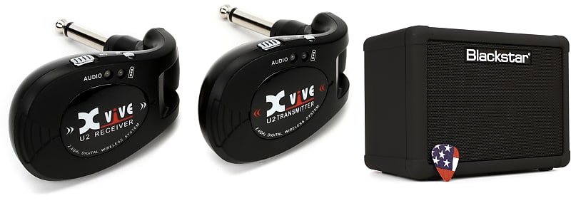 Xvive U2 Digital Wireless Guitar System - Black Bundle with | Reverb