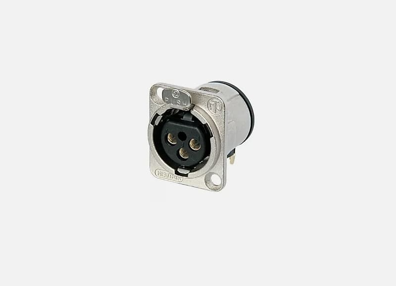 (2) Genuine NEUTRIK NC3FD-H Female Receptacle 3 Pin D-Mount | Reverb