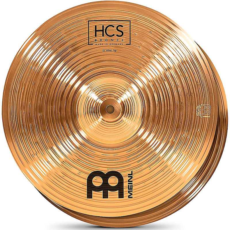 MEINL HCS Bronze Hi-Hat Cymbals 13 in. | Reverb