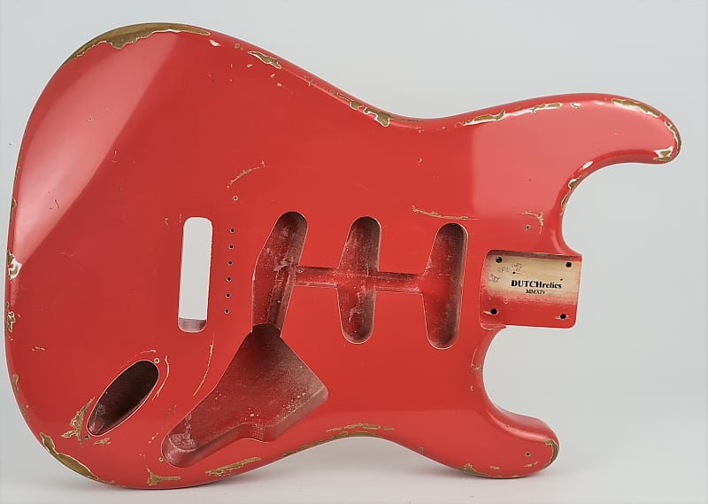 Stratocaster Relic Body Fiesta Red (Dutchrelic) | Reverb