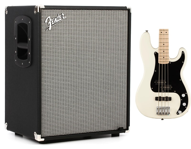 Fender Rumble 210 2x10" 700-watt Bass Cabinet - Silver Grille | Reverb