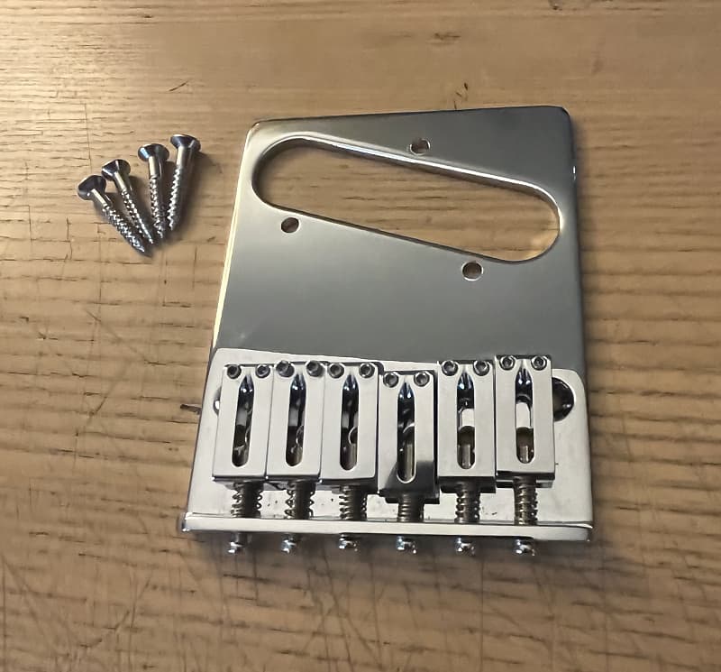 Gotoh Telecaster modern bridge Recent - Chrome | Reverb