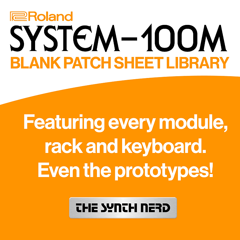 Roland System 100M - Beautifully Illustrated Blank | Reverb Australia