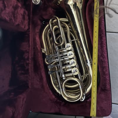 Wessex Mighty Midget pocket tuba Gold | Reverb