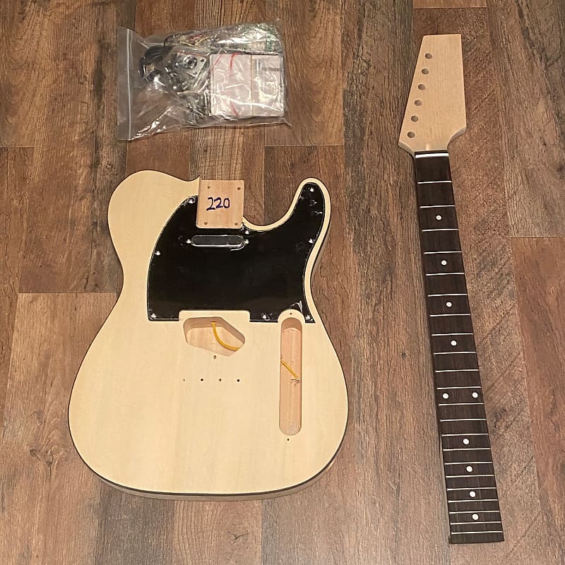 Stadium STL100 Build Your Own Electric Guitar Tele Style Kit | Reverb