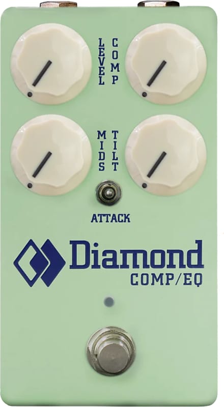 Diamond Comp/EQ Compressor Effects Pedal, Surf Green | Reverb