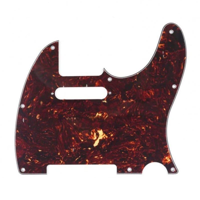 4 Ply Brown Tortoise Standard Tele Pickguard Telecaster | Reverb