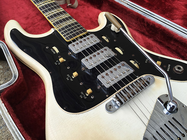 Hofner 176 Deluxe (Galaxy) Mid 60's White/Black Vinyl | Reverb