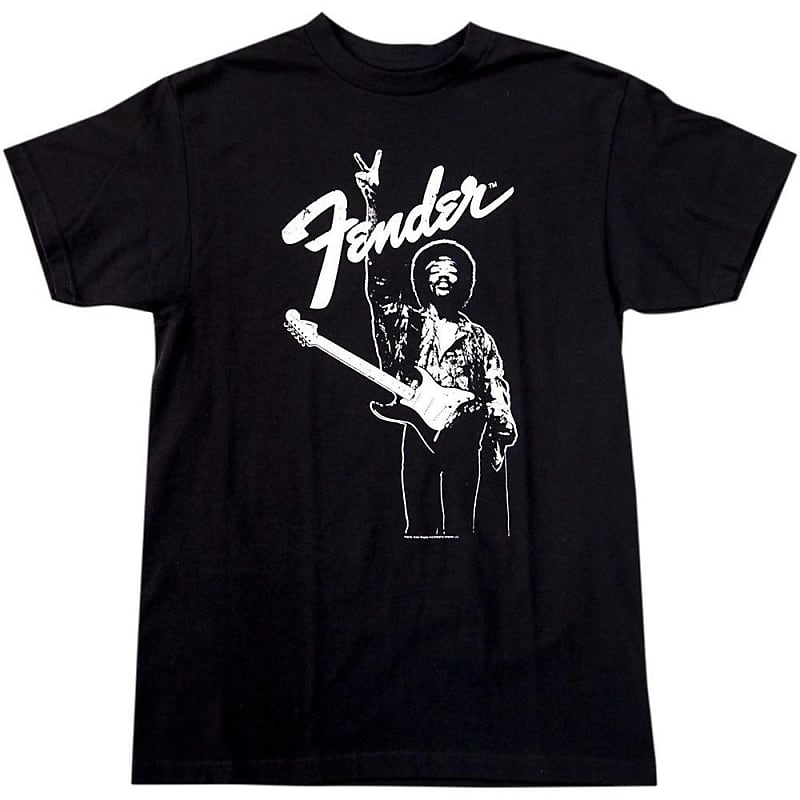 Genuine Fender Jimi Hendrix "PEACE" T-Shirt XL 100% Cotton | Reverb