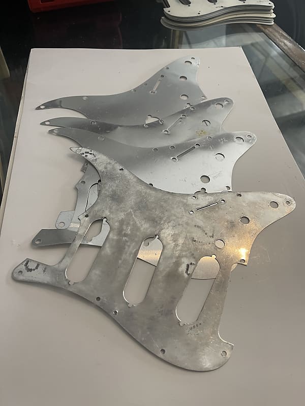 Fender Stratocaster Strat aluminum pickguard shield lot of 4 | Reverb