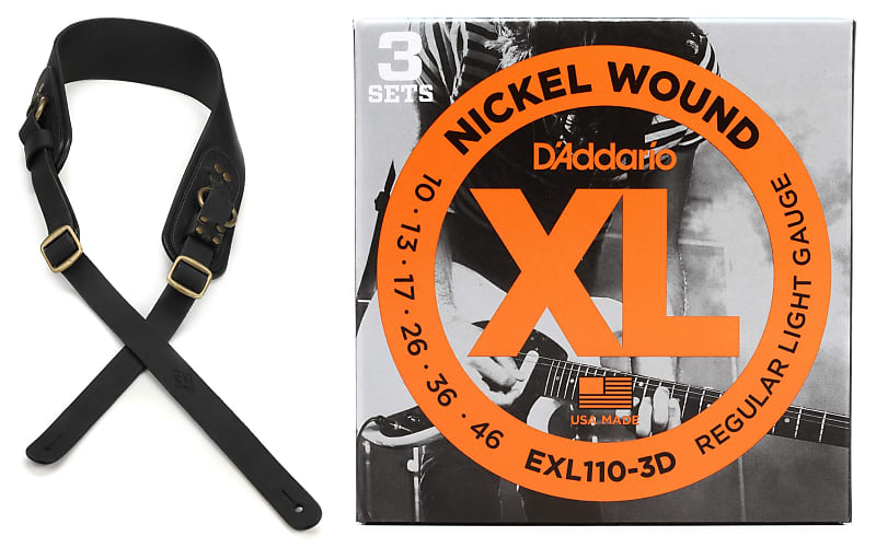 LM Products Odin Viking Series Leather Strap - Black Bundle | Reverb