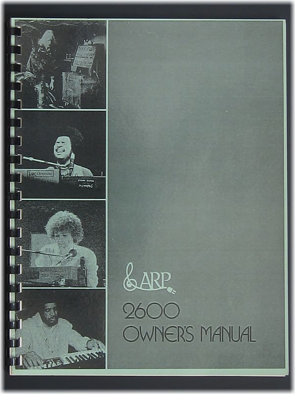 ARP 2600 Owner's Manual & Patch Book | Reverb