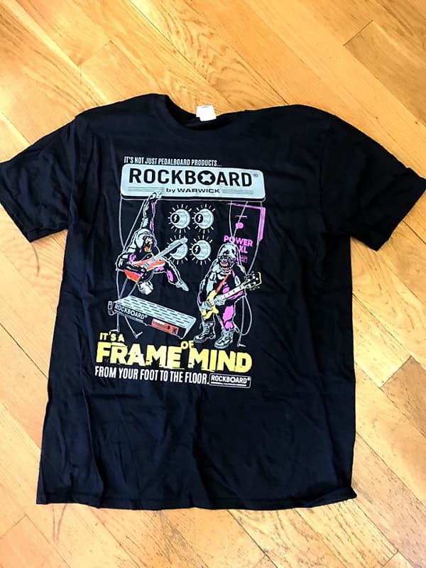 T shirt - Rockboard logo size Large | Reverb