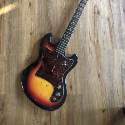 Montgomery Ward Guitar 1970’s - Sunburst | Reverb