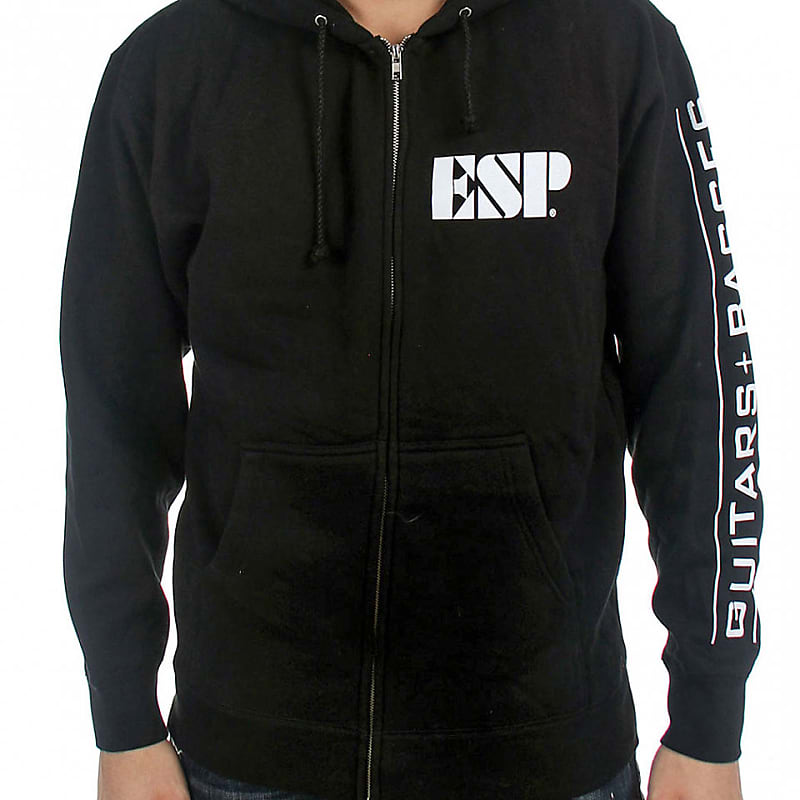 ESP Logo Zip Hoodie BLK XL ESP | Reverb