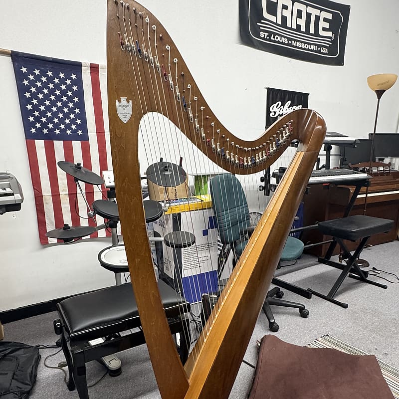 Troubadour III Harp, Lyon Healy, 36 String. (USA)(1980s) | Reverb