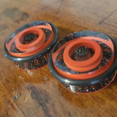 JAT CUSTOM GUITAR PARTS Speed Grip Speed Knobs w/ Red | Reverb