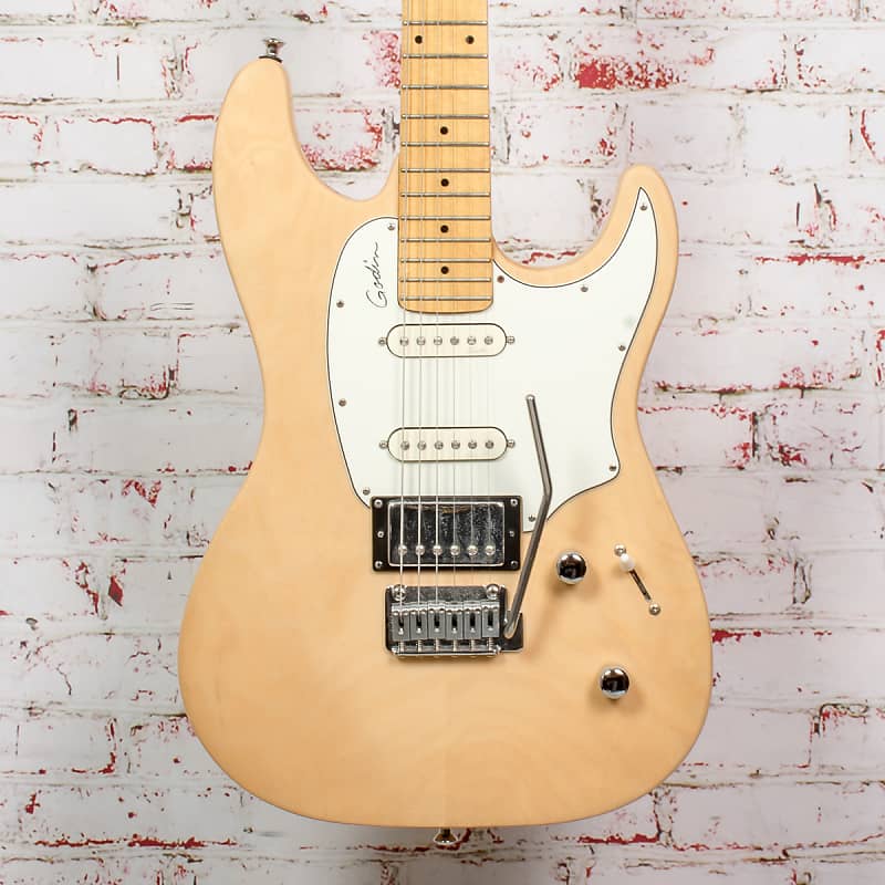 Godin Session Raw Finish Electric Guitar, MN HSS w/Bag x4101 | Reverb