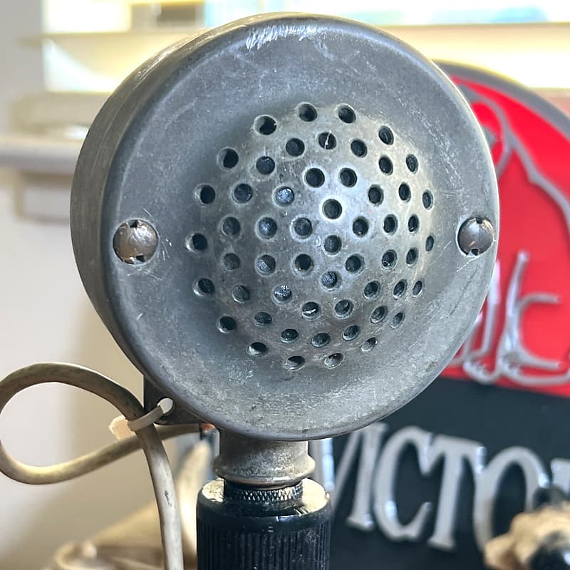 Vintage 1940's Military Dynamic Microphone, original, fully | Reverb