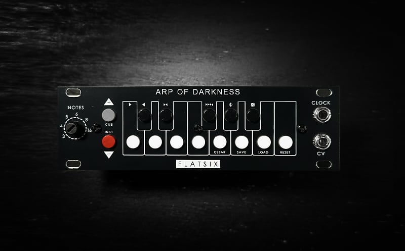 FlatSix Modular Arp Of Darkness (Black) - 1U CV Arp with a | Reverb