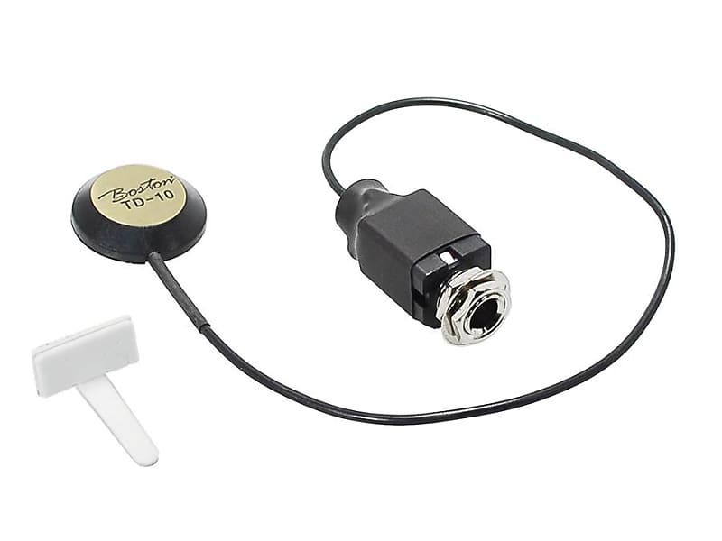 Transducer pickup, adhesive back, 25mm diameter, with female | Reverb