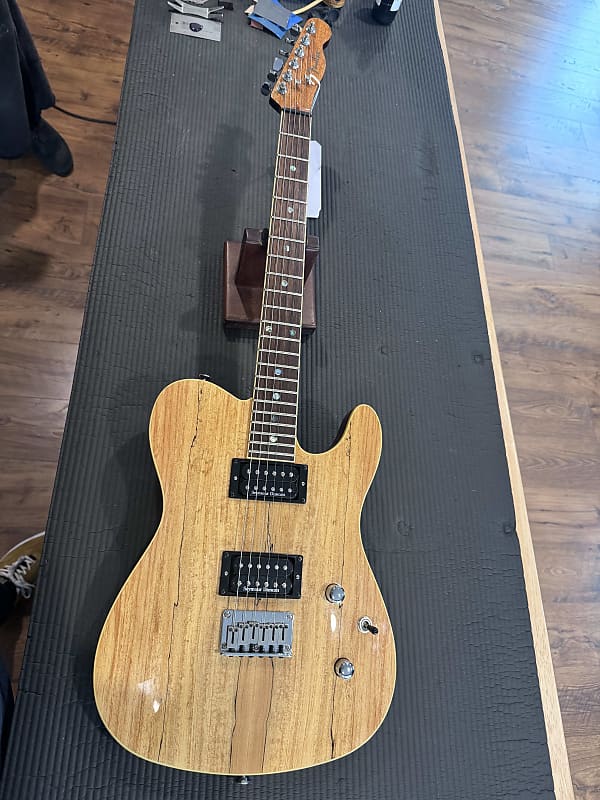 Fender showmaster Tele HH 2000's - spalted maple | Reverb