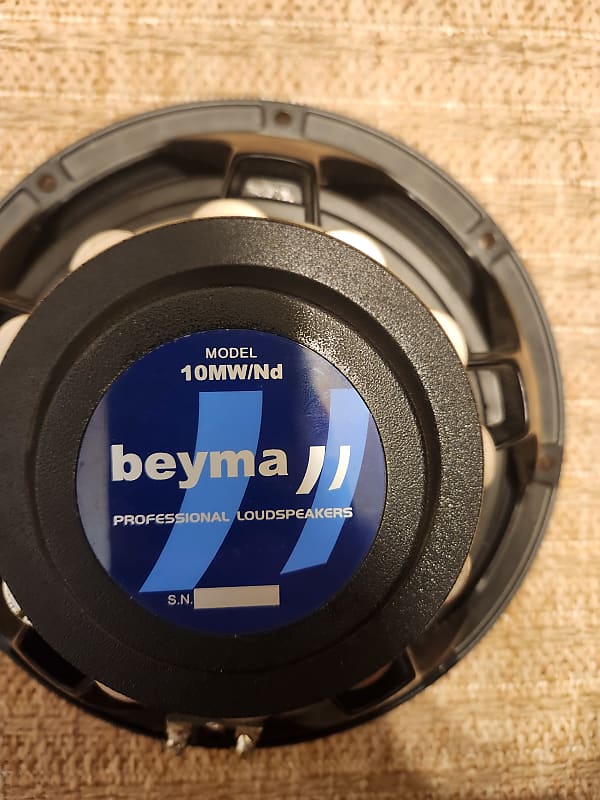 Beyma (Pair)10MW/ND 10" NEODYMIUM SUBWOOFER BASS SPEAKER - | Reverb