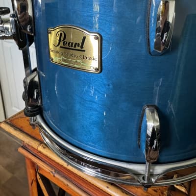 Vintage 16" Pearl Session Elite Black Lacquer | Reverb
