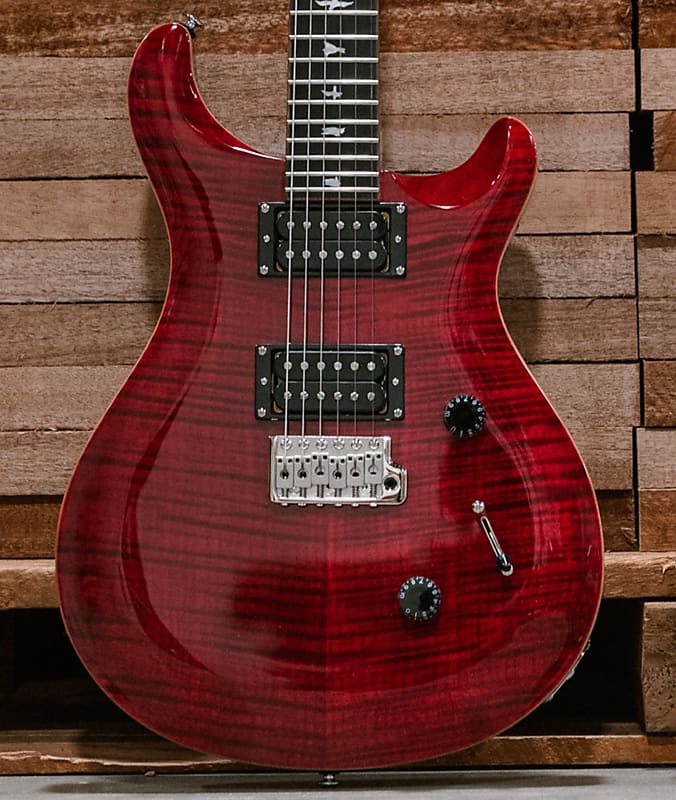 PRS SE Custom 24 Double Cut Electric Guitar - Ruby | Reverb