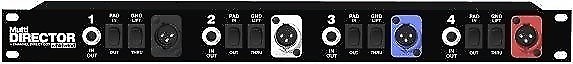 Whirlwind Multi Director 4 Channel Direct Box Rack Mount Di | Reverb