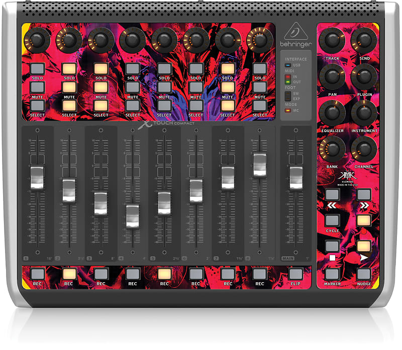 Midi Control Surface Skin Overlay Behringer X-Control Compact | Reverb