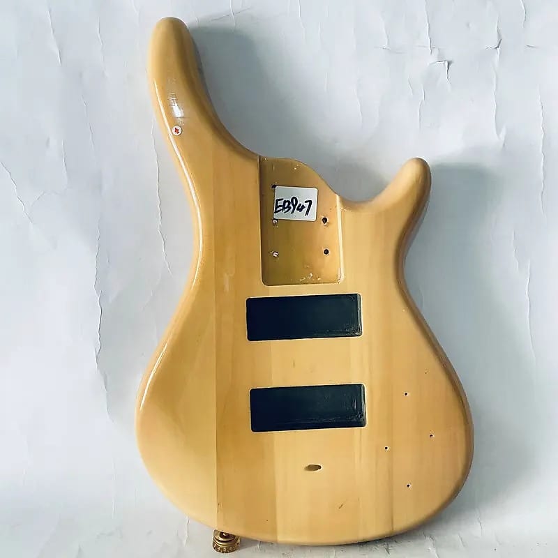 Natural Basswood DIY Project Bass Guitar Body | Reverb
