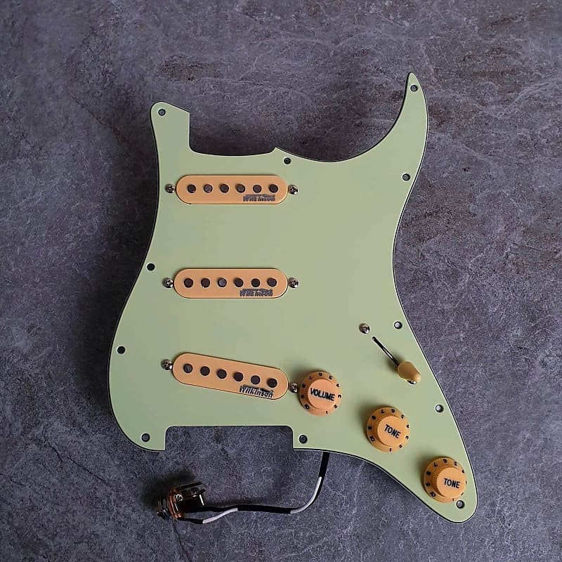 Wilkinson Prewired Strat Loaded Pickguard! Mint Green | Reverb