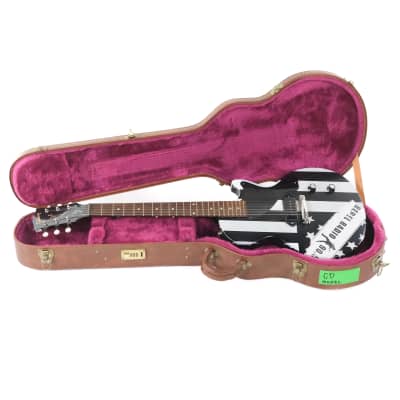 Gibson Les Paul Junior "Black American Flag" Custom Paint Job | Reverb