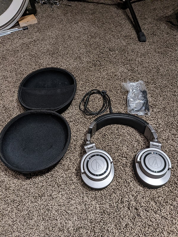 Audio-Technica ATH-M50x Silver | Reverb