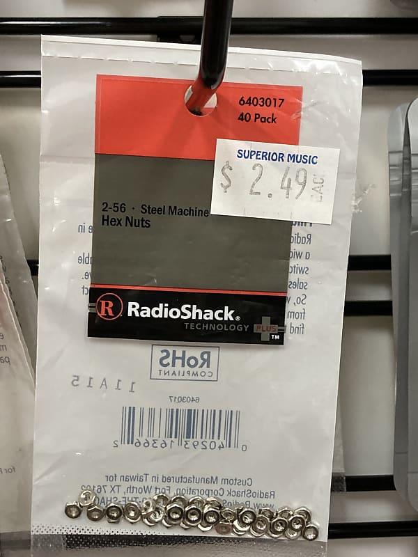 Radio Shack 40 pack steel Hex Nuts | Reverb