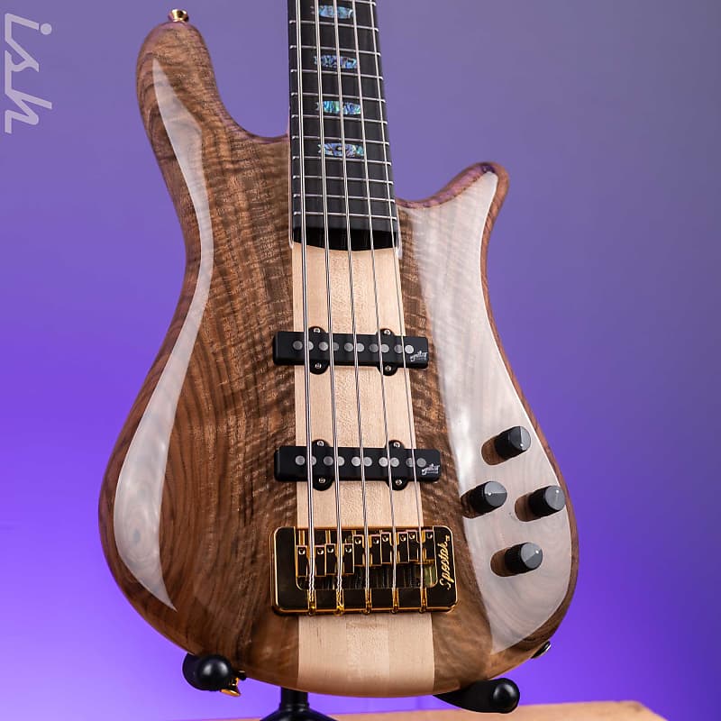 Spector USA NS-5XL 5-String Bass Natural Figured Walnut | Reverb
