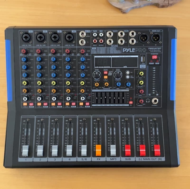 Pyle 6-Channel Bluetooth Studio Mixer, USB Interface - | Reverb