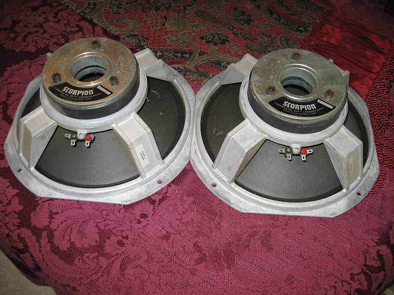 Pair Scorpion 12" Commercial Grade Raw Guitar Speakers, | Reverb